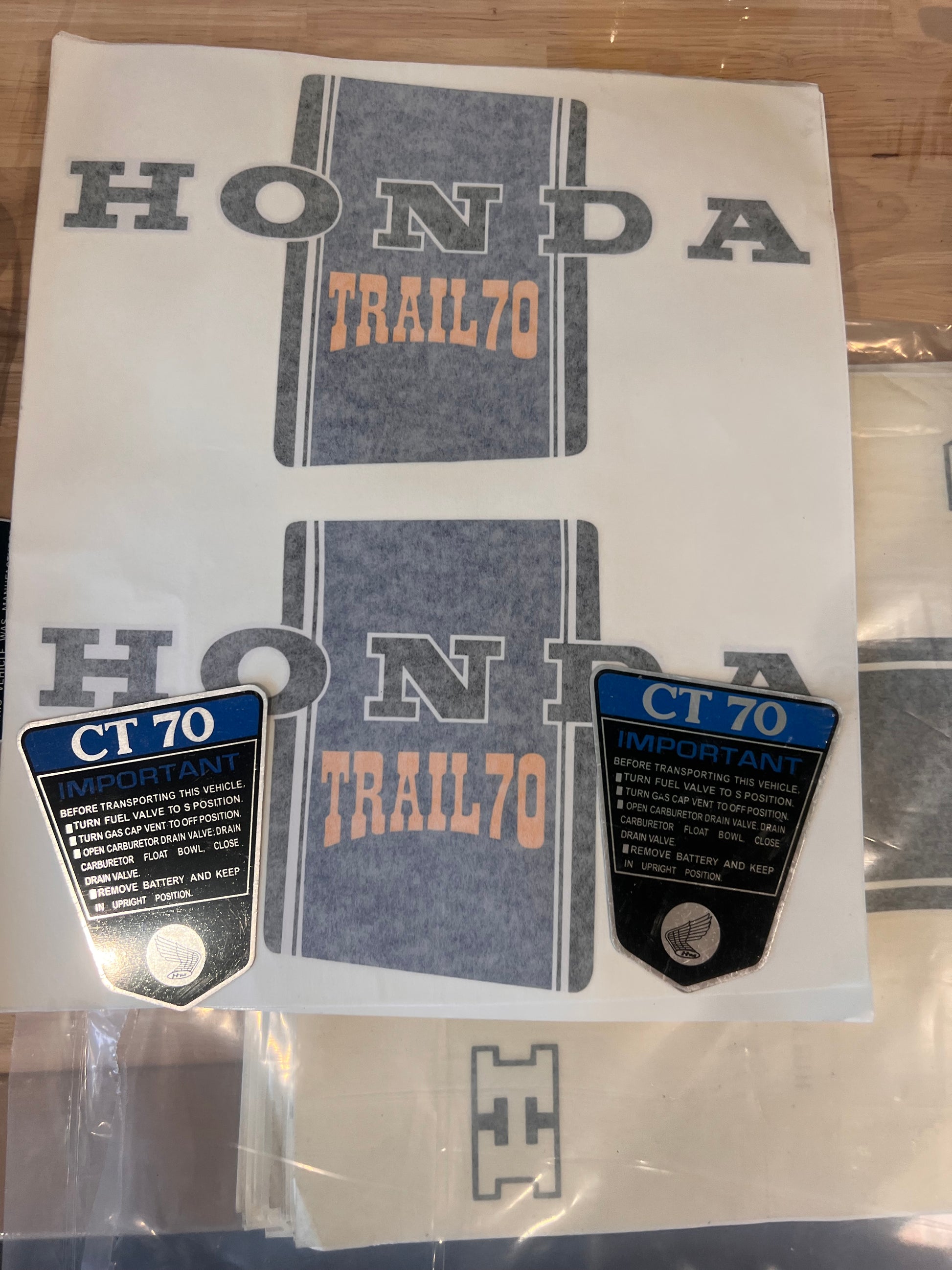 CT70 K1 decal set – SoCal Mini Trail, LLC