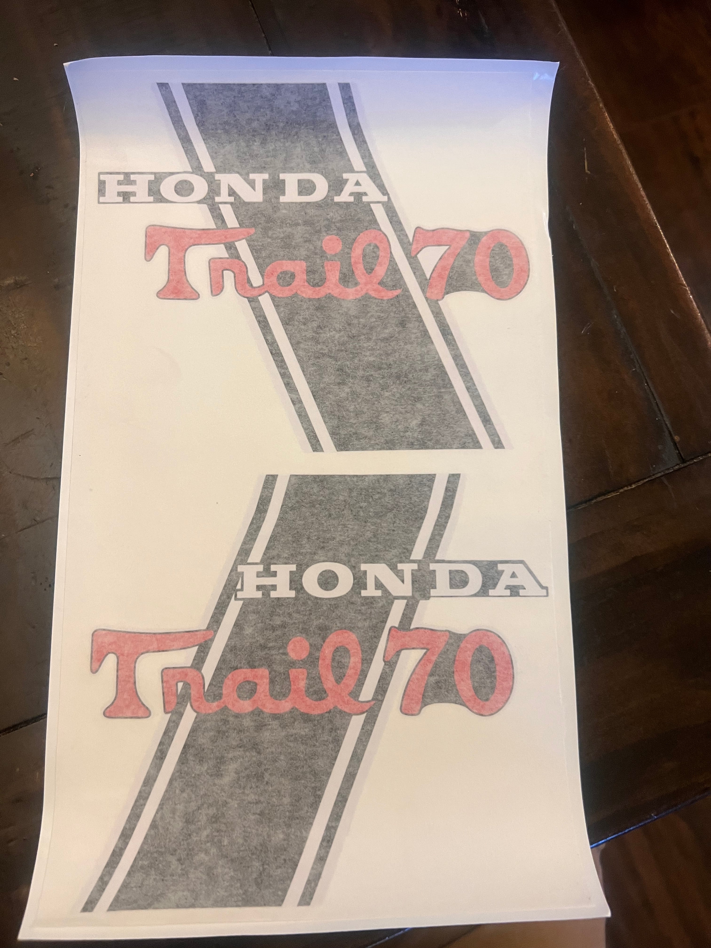 CT70 HK0 Frame Decal – SoCal Mini Trail, LLC