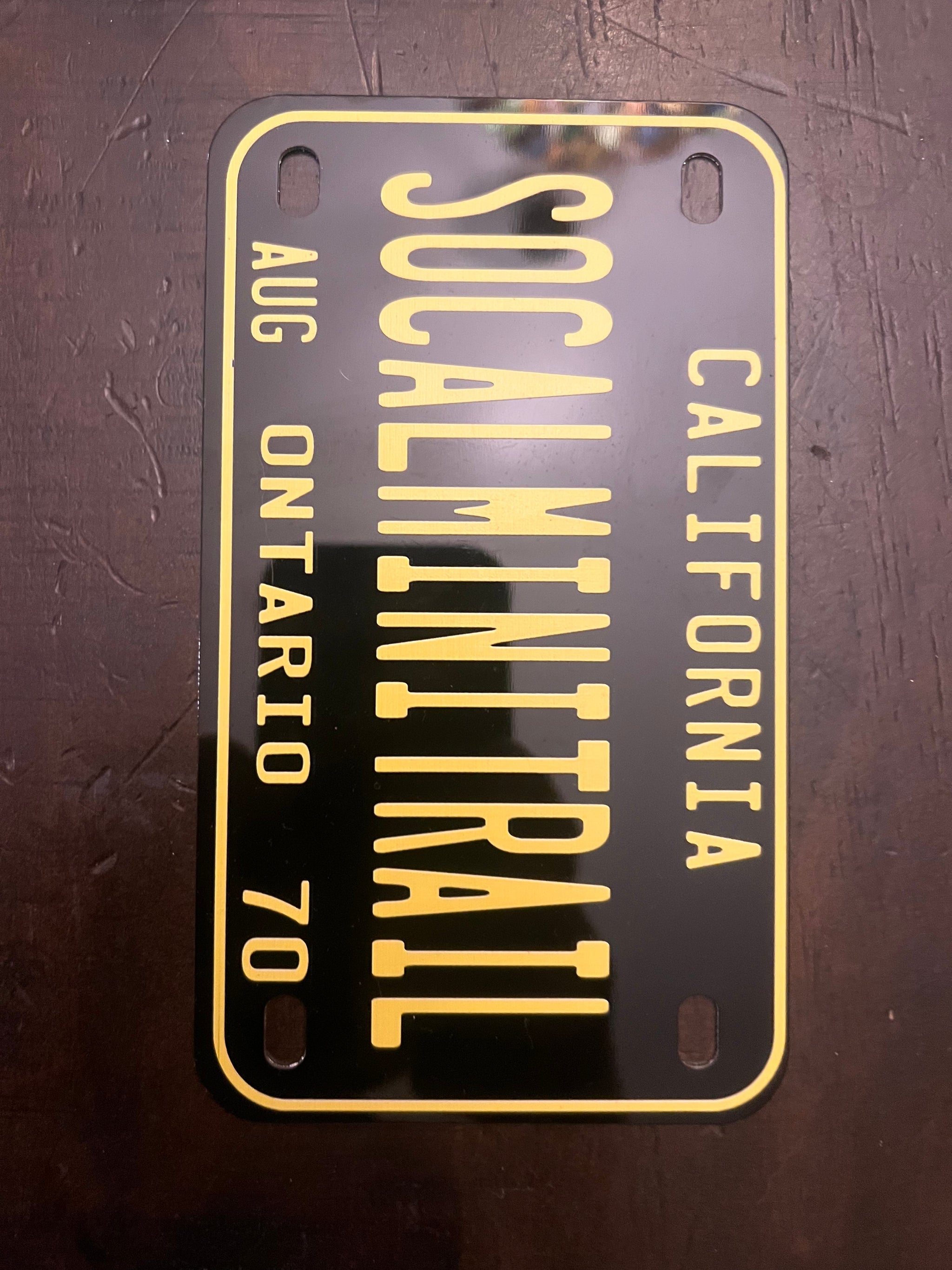 CT70 Performance License Plate – SoCal Mini Trail, LLC